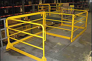 Double Drop Horizontal Sliding Mezzanine Safety Gate